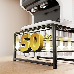 Simple Trending 3-Tier Coffee Pod Holder Rack for K-Cup, 105 Pod Pack Capacity Rack, Metal, Black