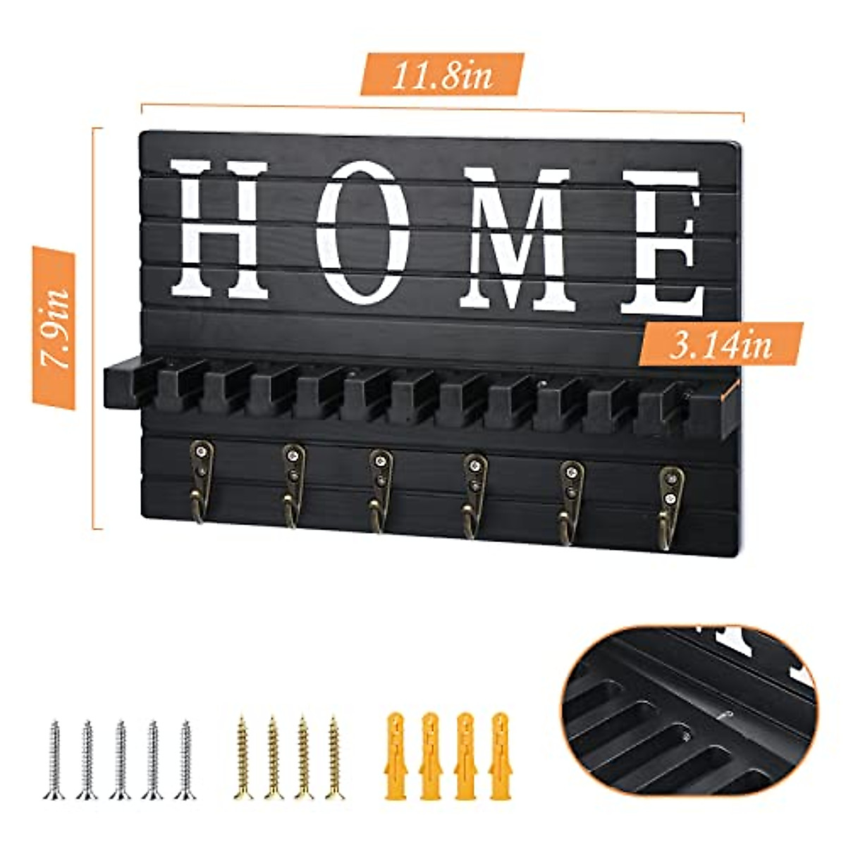 FTUREERA Belt Hanger, Belt Organizer with Hooks Wall Mount, Belt Holder Rack for Men/Women Closet