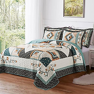 BEDIFANY Clearance Queen Size Quilt,Soft Bedspread Queen Size Lightweight Quilted Coverlets Queen Quilt Bedding Sets for Bed Decorations for All Seasons