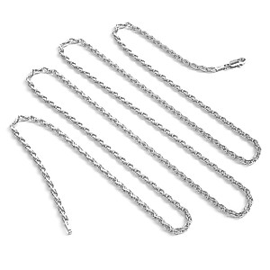 925 Sterling Silver 2.5MM Rope Chain 18