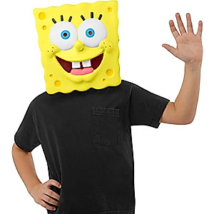 Rubie's Child's SpongeBob SquarePants Plastic Mask, As Shown, One Size