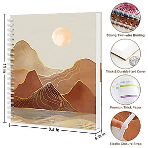 Teacher Academic Planner 2023-2024, Weekly and Monthly Academic Planners for Women in Jul.2023 - Jun.2024, 8.5"x 11" Marked Tabs, Hardcover with Elastic Closure, Back Pocket, Twin-Wire Binding