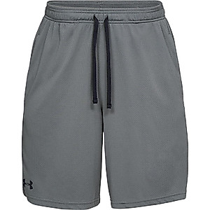 Under Armour Men's Tech Mesh Shorts , Pitch Gray (012)/Black, Large