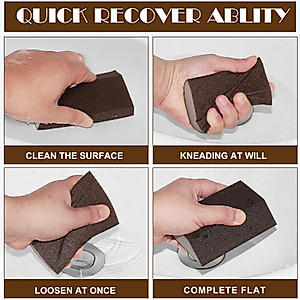 180 Grit Angled Sanding Blocks, Jamiikury Fine Sponge Sand Block Washable and Reusable, Wet & Dry Sandpaper Block for Wood Metal Drywall and Furniture Paint - Pack of 8