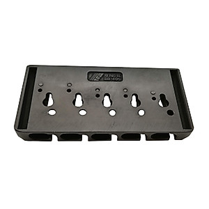 Guyker 5 String Bass Bridge with Locking Zinc Saddles – Dual Load Type A Bridges String Space 19mm Replacement for Jazz Bass or Precision Electric Instruments (Black)