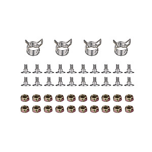 Mikatesi Snowblower Rubber Auger Paddles 753-04472 735-04032 735-04033 953-04472 Scraper Bar 731-1033 Shave Plate 7 Pack with Hardware Kit for MTD Craftsman 21 inch Single Stage Snow Blower