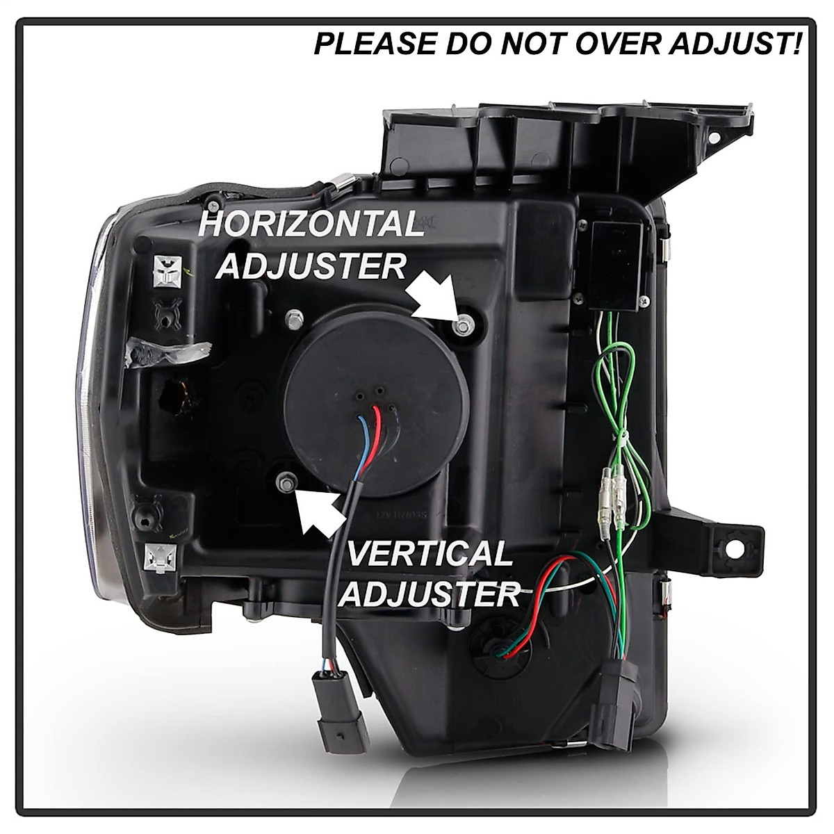 Spyder Apex - Projector Headlight (PRO-YD-FF15013AP-SEQ-BK)