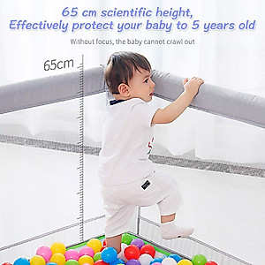 Baby Playpen Extra Large Activity Center Indoor & Outdoor Large Playpen with Anti-Slip Base Sturdy Safety Fence with Super Soft Breathable Mesh
