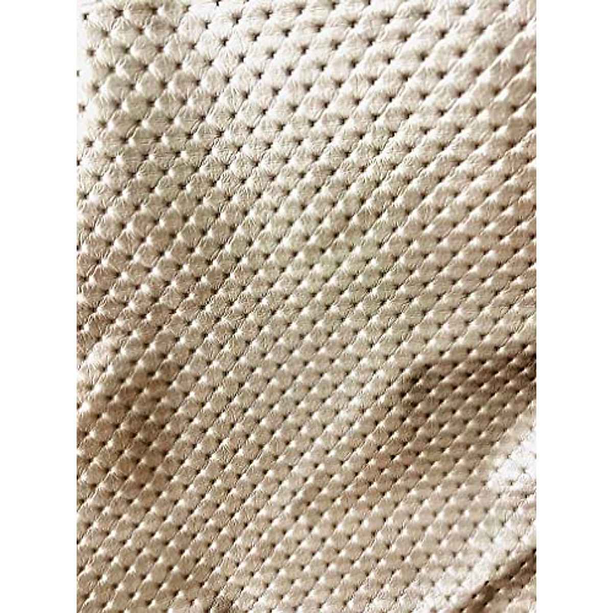 FABRICS FOREVER - Faux Leather Diamond Embossed Stitch Rose Gold Silver Upholstery Fabric by The Yard - 54’’ Wide | Silver Vinyl Fabric Material Faux Leather Sheets for DIY, Upholstery Crafts
