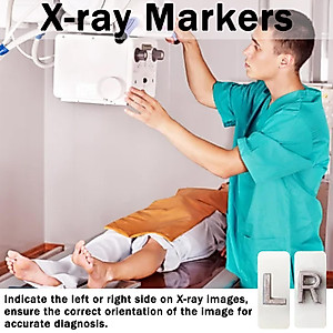 X-ray Markers with Initials - Lead Letters "L" & "R" Sign, Radiology Darkroom Supplies, 100Pcs for Each Letter