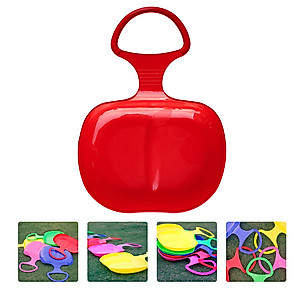 BESPORTBLE Snow Disc Saucer Snow Sleds Lightweight Flying Carpet Portable Rolling Snow Slider Disc Toy Snow Saucer Sleds for Kids Outdoor Random Ski Board Sled