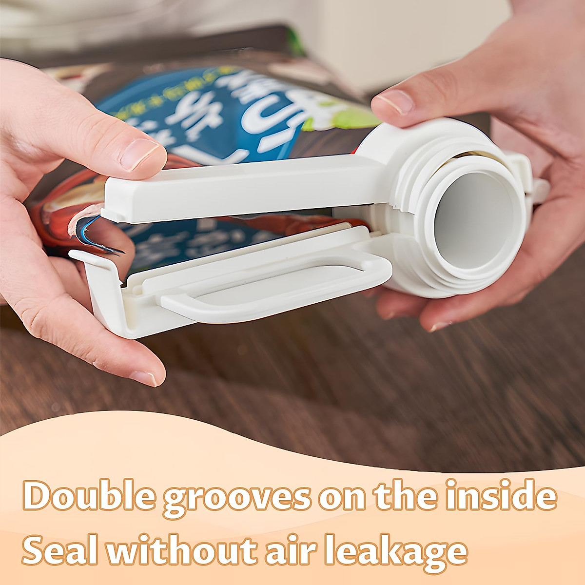 Seal and Pour Bag Clip, Bag Clips with Pour Spout, Great Clips Bags for Kitchen, Bag Clip with Pour Spout, Food Bag Sealing Clip with Pour Spout for Oatmeal, Snacks, and More (3PCS)