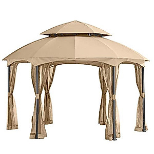 Garden Winds Replacement Canopy for The Heritage Dome Gazebo - Standard 350 - Beige