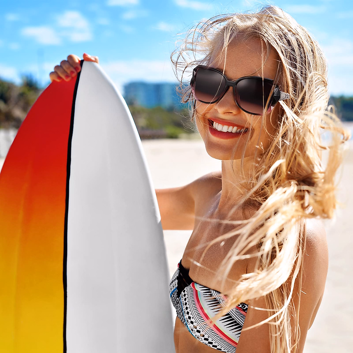 DragonflyDreams 4 Pcs Women Large Sunglasses, UV 400 Glasses Oversized Sunglasses Classic Trend Ladies Sunglasses Sparkling Large Frame Sunglasses for Women