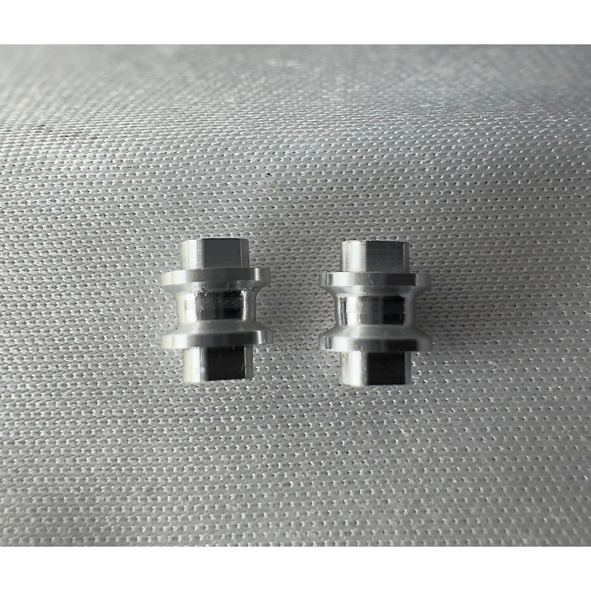 Generic Aluminum Barrel Bushings Compatible For Benchmade Mini/Full Size Bugout 2pc MADE IN USA, Silver