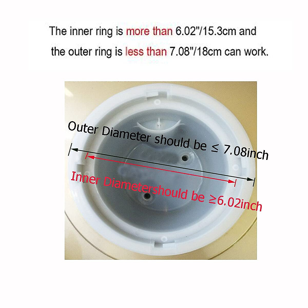 Water Cooler Water Dispenser Smart Seat WaterGuard Assembly Bottle Holder Replacement Part for Bottled Water Coolers (1 Piece/White)