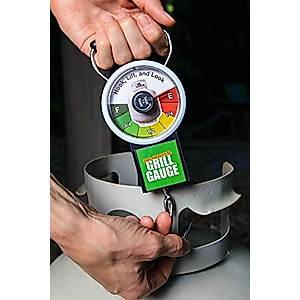 Grill Gauge Original Propane Tank Scale for BBQ Grill, Patio Heater, RV Camper - Improved Design with Easy Lift Indicator - Works on Standard 20 lb and 15lb Labelled Exchange Tanks