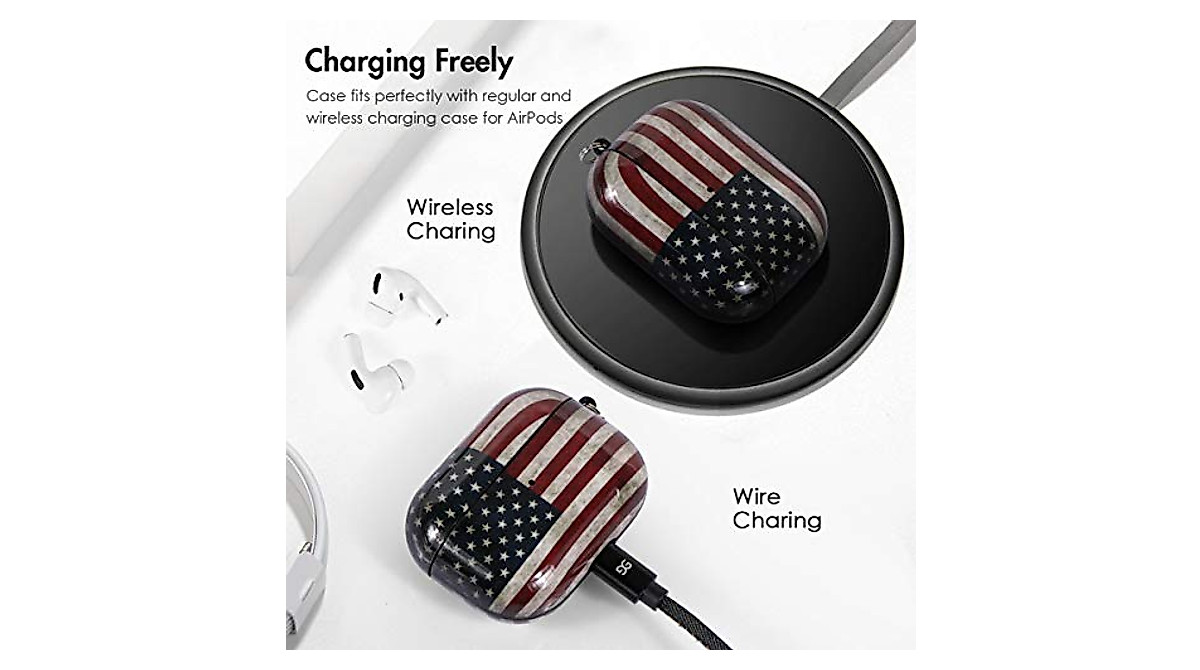 ROLEES American Flag AirPods Pro Case - Protective Cover