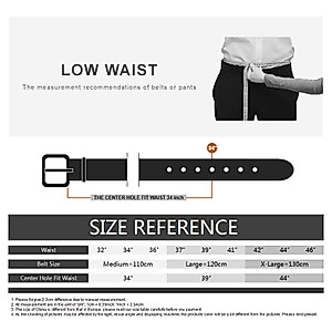 Tanpie Fashion Men's Braided Belt Leather Strap for Jeans Brown Large