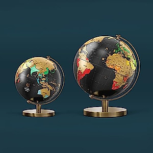 Luckies Of London World Globe Scratch Map | Scratch Off World Map | Interactive Map Of The World | Globe Decor & Travel Decor | Travel Map | Travel Gifts For Women & Travel Gifts For Men | Large Globe