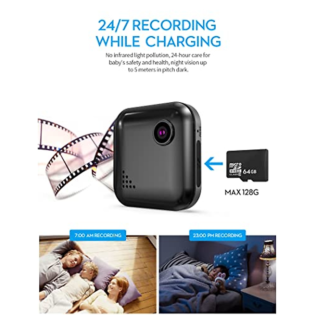 gamvozova Hidden Camera,1080P Small WiFi Camera for Home Security,Mini Spy Camera with Video,Phone app,Wireless Seceret Security Camera for Nanny Pet Indoor and Outdoor