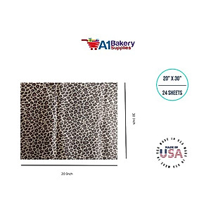 Leopard Tissue Paper 20" x 30" Size 24 Sheets Package HIGH Quality Paper Made in USA