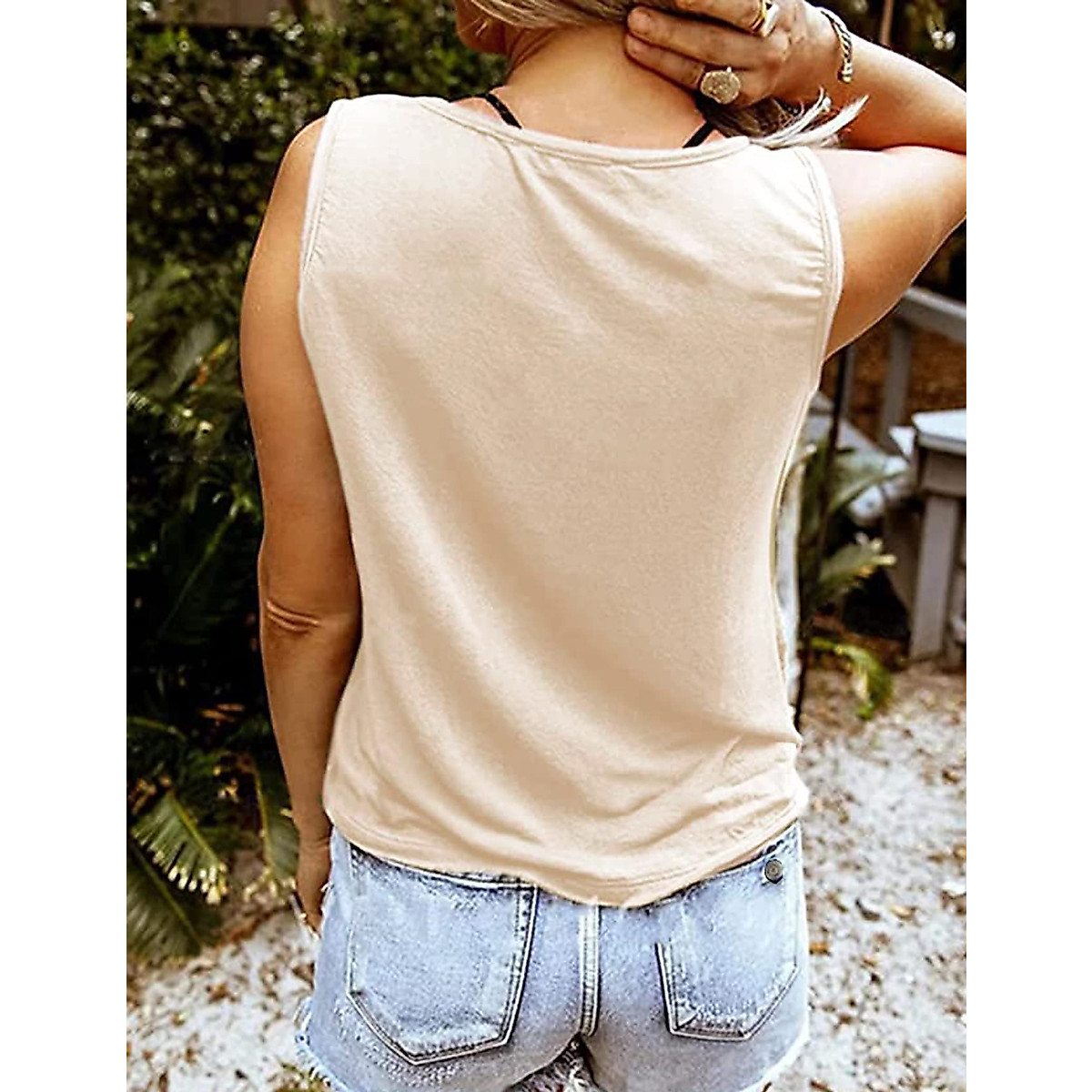 iliheyov Nashville Tank Top for Women Country Music Festival Graphic Print Sleeveless Nash Music Tank Tops(P5,2XL)