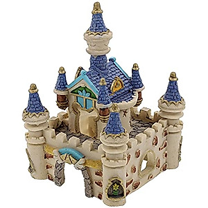 balacoo Aquarium Resin Castle Decoration Fish Tank Roman Castle Cave Hideout Betta Fish Ornament Accessories