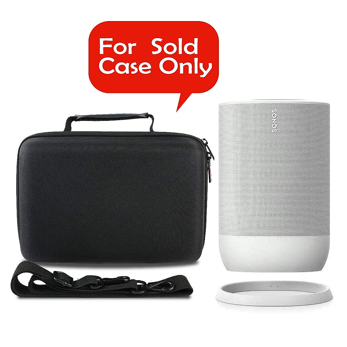 Khanka Hard Travel Case Replacement for Sonos Move/Move2- Smart Portable Wi-Fi Bluetooth Speaker (Inside White)
