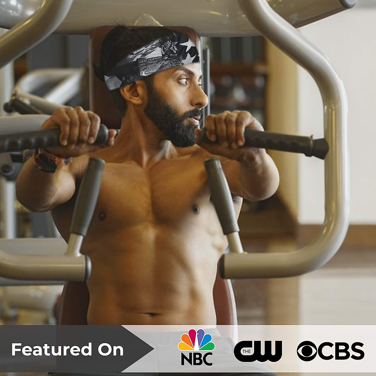 Cooling Headbands for Women & Men | Moisture Wicking Sweatband & Sports Headband | Stay Cool during Workouts Cycling Cardio Running Yoga | Headband for under Helmets & Hats | CoolCore Tech (Black)