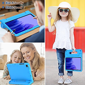 LTROP Kids Case for Samsung Galaxy Tab A7 10.4 Inch(2022/2020),Galaxy Tab A7 10.4 Case,Shockproof Convertible Handle Stand Case for Samsung Galaxy Tab A7 10.4(Model SM-T500/T503/T505/T507/T509), Blue