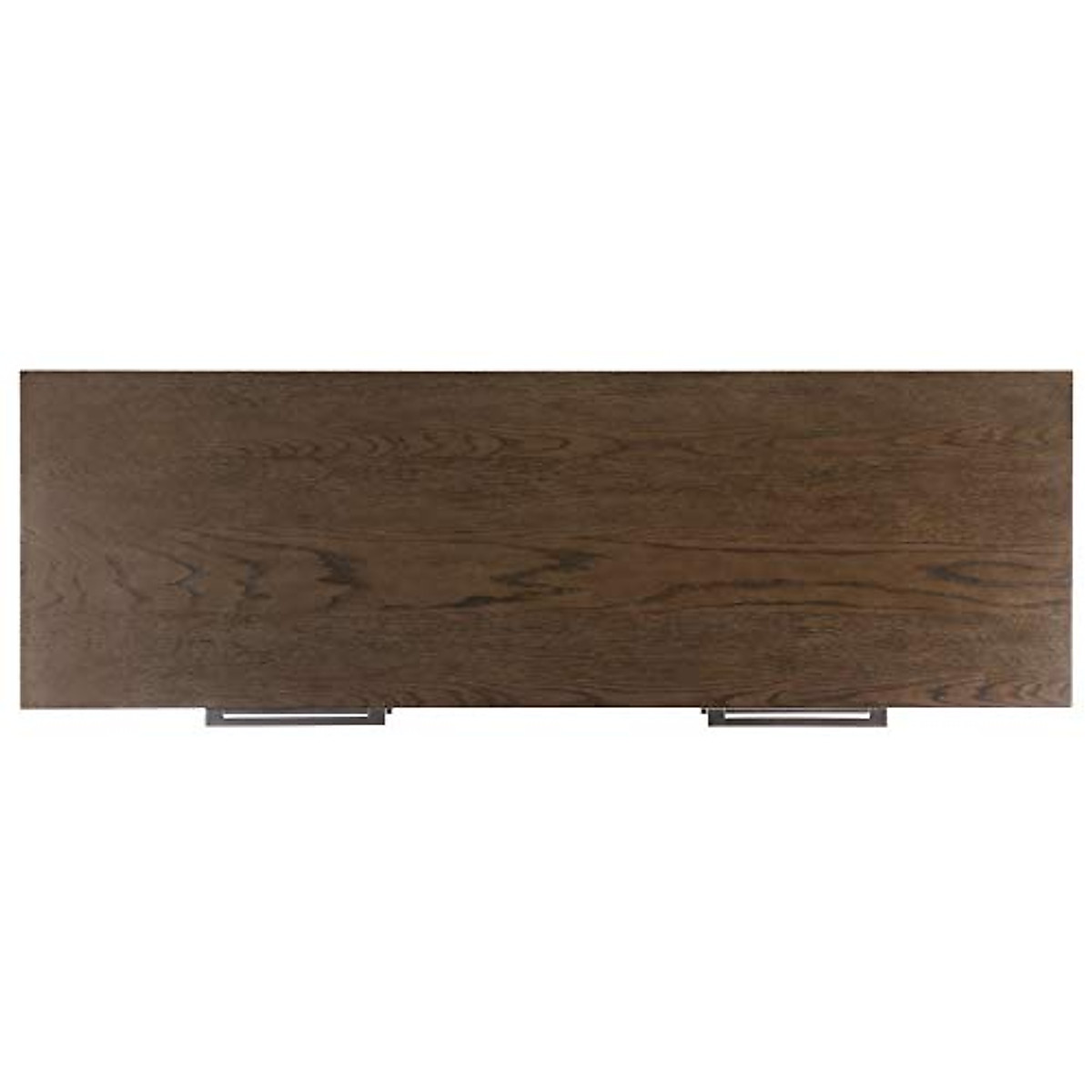 Safavieh Couture Collection Estelle Dark Walnut 6-Drawer Dresser, Ash Brown/Gunmetal