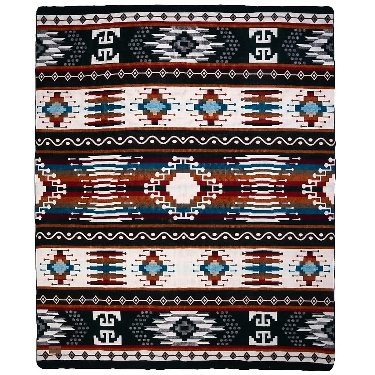 QISU Wool Blanket Throw | Large, Beautiful, Warm, Variegated, Handmade in Ecuador by Local Artisans | 94″ x 78″ | Ultra-Soft, Hypoallergenic, Breathable | Non-Itchy or Scratchy Fabric(Collard Trogon)