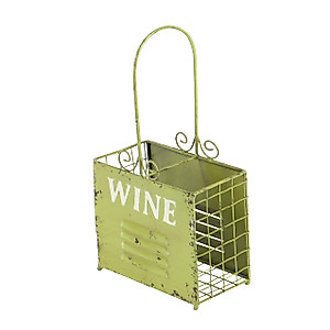 Deco 79 Metal wine Holder 3 Assorted, 8 by 15"