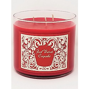 Red Velvet Cupcake Candle Soy Wax Candle ~ Large 3 Wick Candle (Large 3 Wick Jar)
