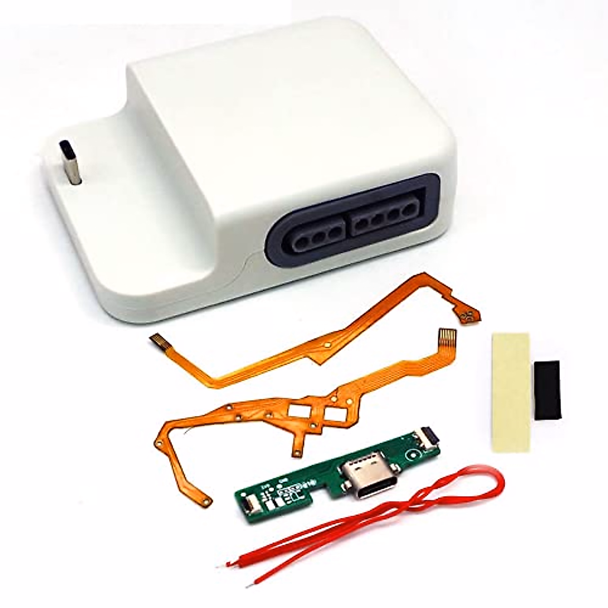 HISPEEDIDO 2 in 1HDMI Dock Kits Station Compatible with GBA, Type-C Power Supply Adapter for GBA Gameboyadvance (Support Mini NES/SNES)