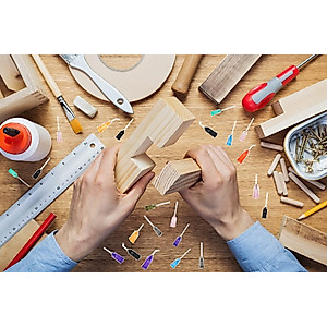 112 Pcs Glue Blunt head, Elbow and Straight Blunt Glue head, Industrial Liquid Dispenser, for Oil, Glue, Applicator and In filling (1 Inch)