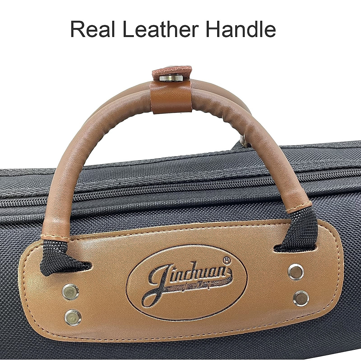 Xinlinke Professional Trumpet Gig Bag 1200D Water-resistant Oxford Cloth Soft Carrying Case 15mm Foam Cotton Padded with Adjustable Shoulder Strap