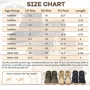 KIDSUN Toddler Boys Girls Boots Kids Work Boots Winter Snow Boots Lace Up Hiking Outdoor Boots (Toddler/little Kid)