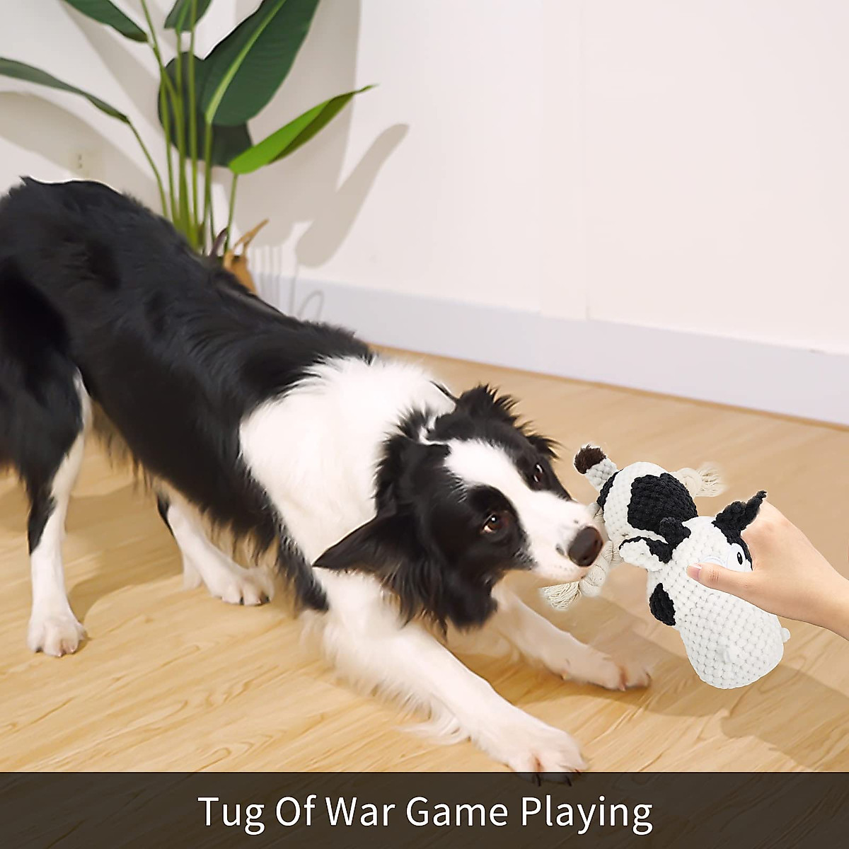 YYDSFEIOU Stuffed Dog Toys for Medium Dogs, Interactive Squeaky Dog Toys Chew Toy Durable Plush Dog Toys for Boredom and Stimulating Puppy Toys Pet Toys with Crinkle Paper for Small Medium Large Dogs