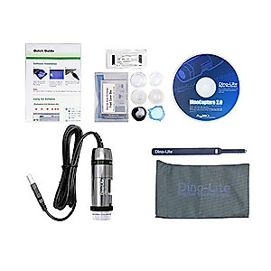 Dino-Lite USB Digital Microscope AM7115MZTL - 10x - 140x Optical Magnification, Measurement, Polarized Light