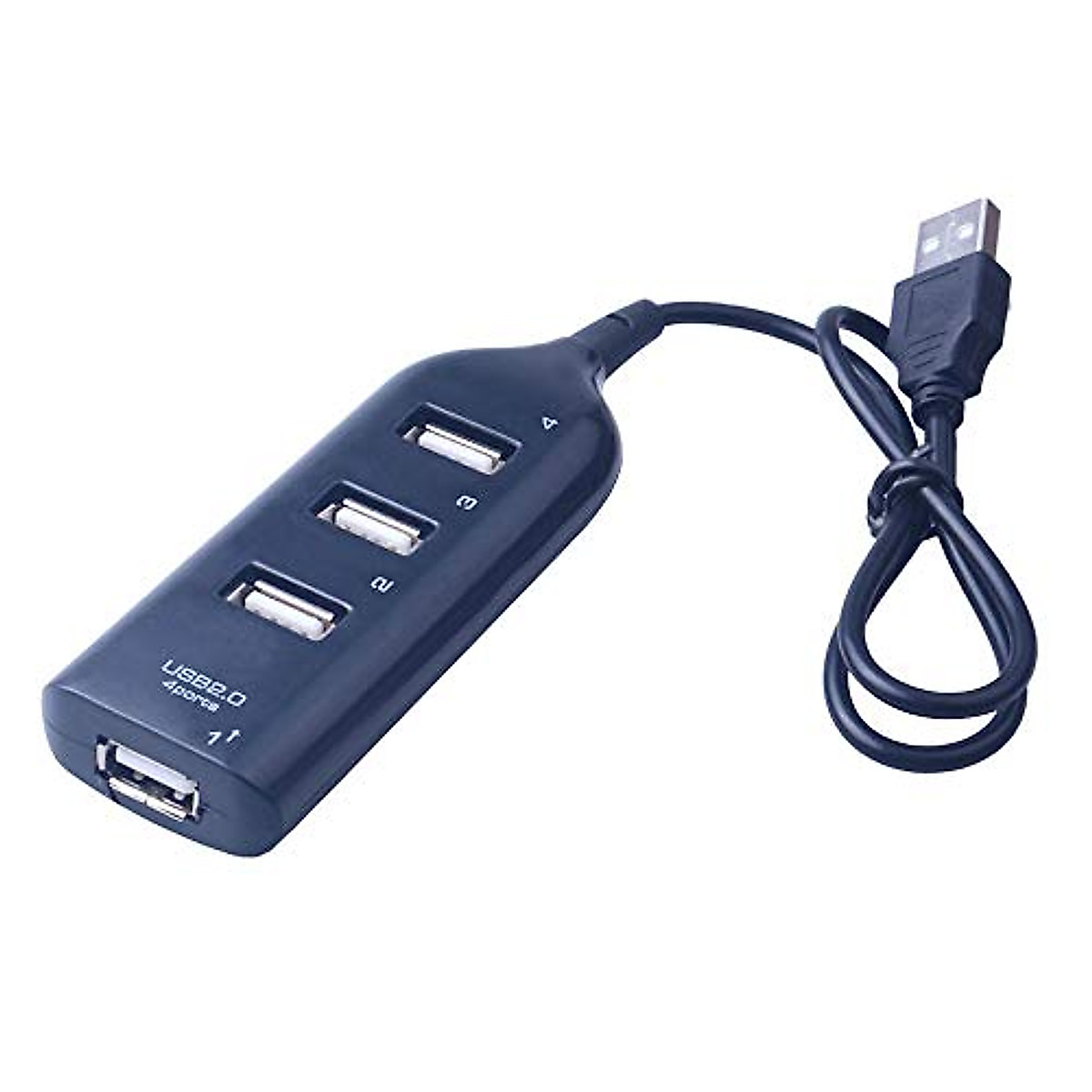 Lysee Data Cables - High Speed USB HUBs Hi-Speed 4 Port USB 2.0 Splitter Hub Adapter for Desktop PC Laptop Adapter USB HUB