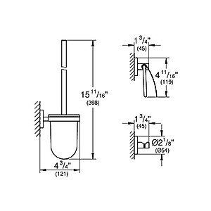 Grohe 40407001 Essentials Guest Bathroom Set, 3-In-1