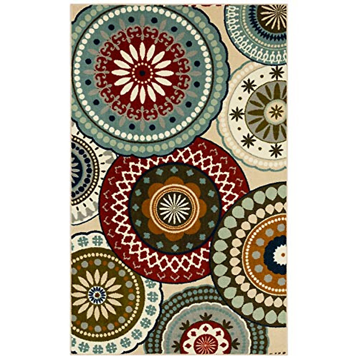 Mohawk Home Suzani Area Rug, 7'6x10', Blue