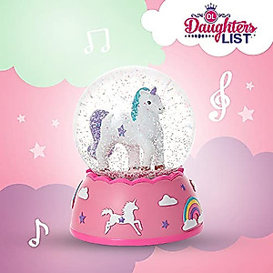 Shatterproof Unicorn Snow Globe for Girls | Musical Snow Globe - Unicorns Gifts for Girls | Unbreakable Snow Globes for Kids - Snowglobe | Granddaughter Gifts from Grandma| Plastic Snow Globe