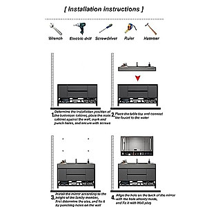 Small Bathroom Vanity,Bathroom Vanity with Sink Vanity Cabinet,Modern Undermount Small Single Bathroom Cabinet Set,Small Bathroom Vanity Wall Mounted,with Ceramic Sink ( Color : Wall cabinet , Size :