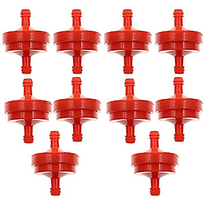 10Pcs 1/4" Fuel Filter Replacement Lawn Mower 1/4" Inline Fuel Filter for Briggs Stratton 298090 4105 298090S