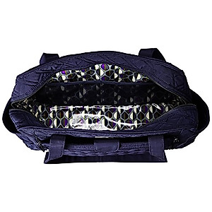 Vera Bradley Women's Microfiber Stroll Around Baby Diaper Bag, Classic Navy, One Size