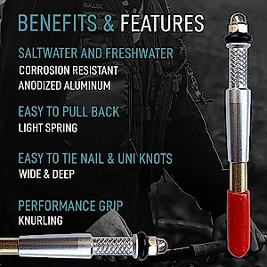 KNOT KNEEDLE - Designed to Tie Your Knots with Ease and Keep You Fishing Longer (Single)