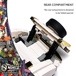 Nifeliz Retro Sports Collectible Retro Model Cars Set to Build, K500 MOC Building Blocks and Construction Toy, Adult, 1:14 Scale, New 2023 (868 Pcs)